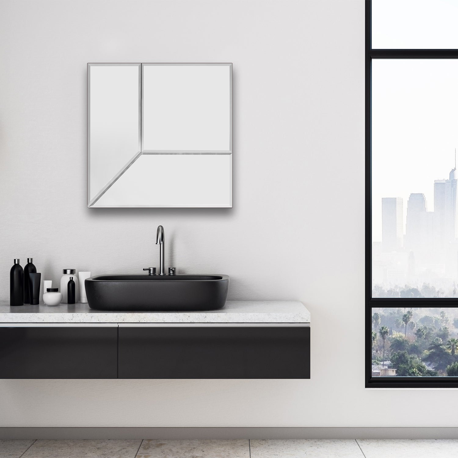 Wrought Studio™ Ingmire Frameless Accent Mirror | Wayfair