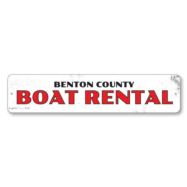 Lizton Sign Shop, Inc Coastal Boat Rental Sign - 4" X 18" - Wayfair Canada