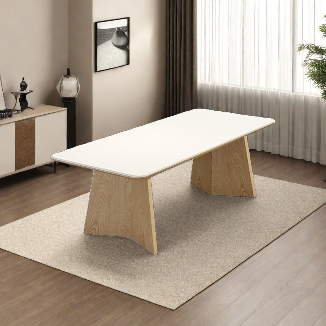 MRzenghong Scandinavian rock slab dining table | Wayfair