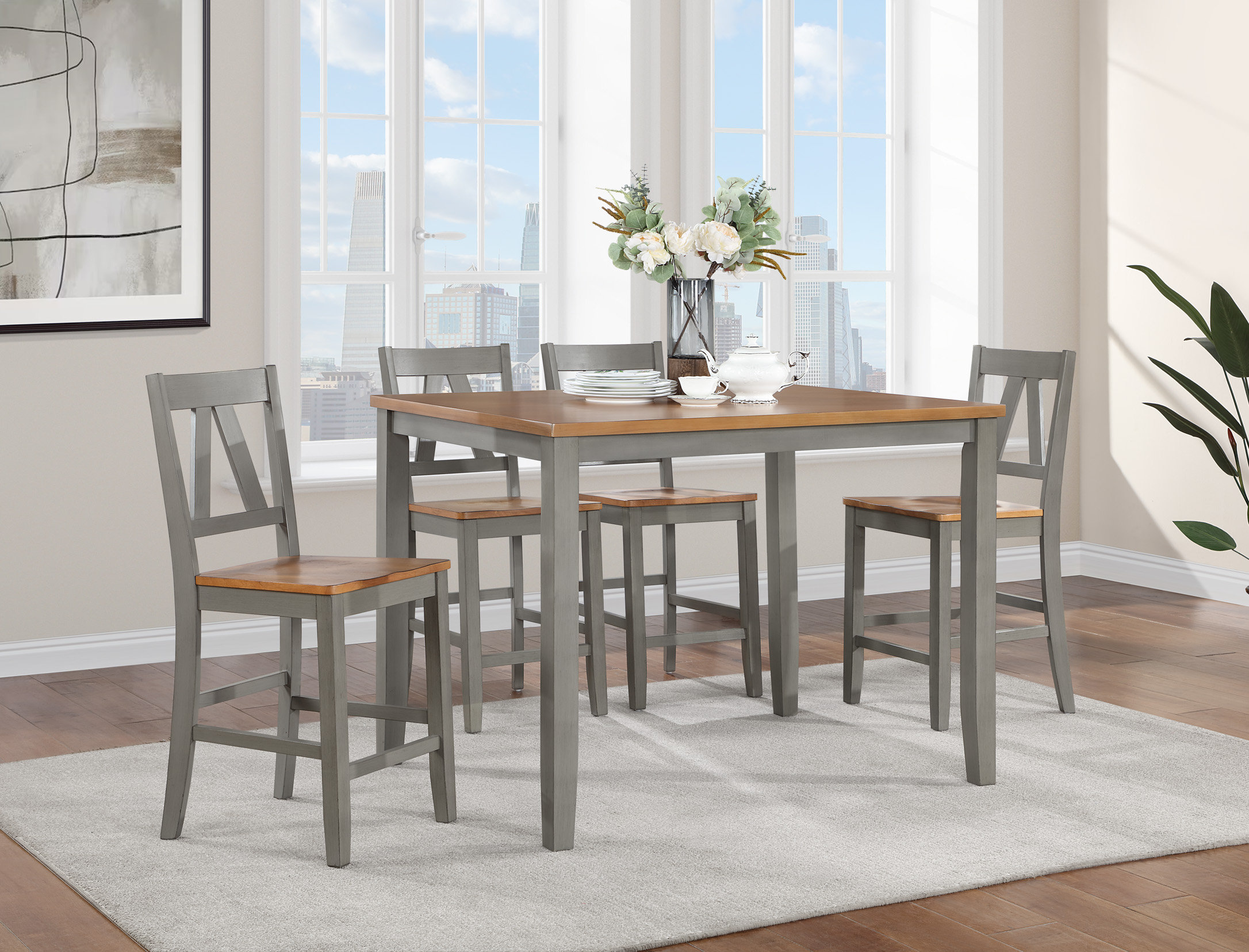 August Grove® Devaansh 5-Pack Dining Set | Wayfair