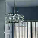 Wade Logan® Ariello 6 - Light 20" Satin Nickel Shaded Drum Chandelier ...