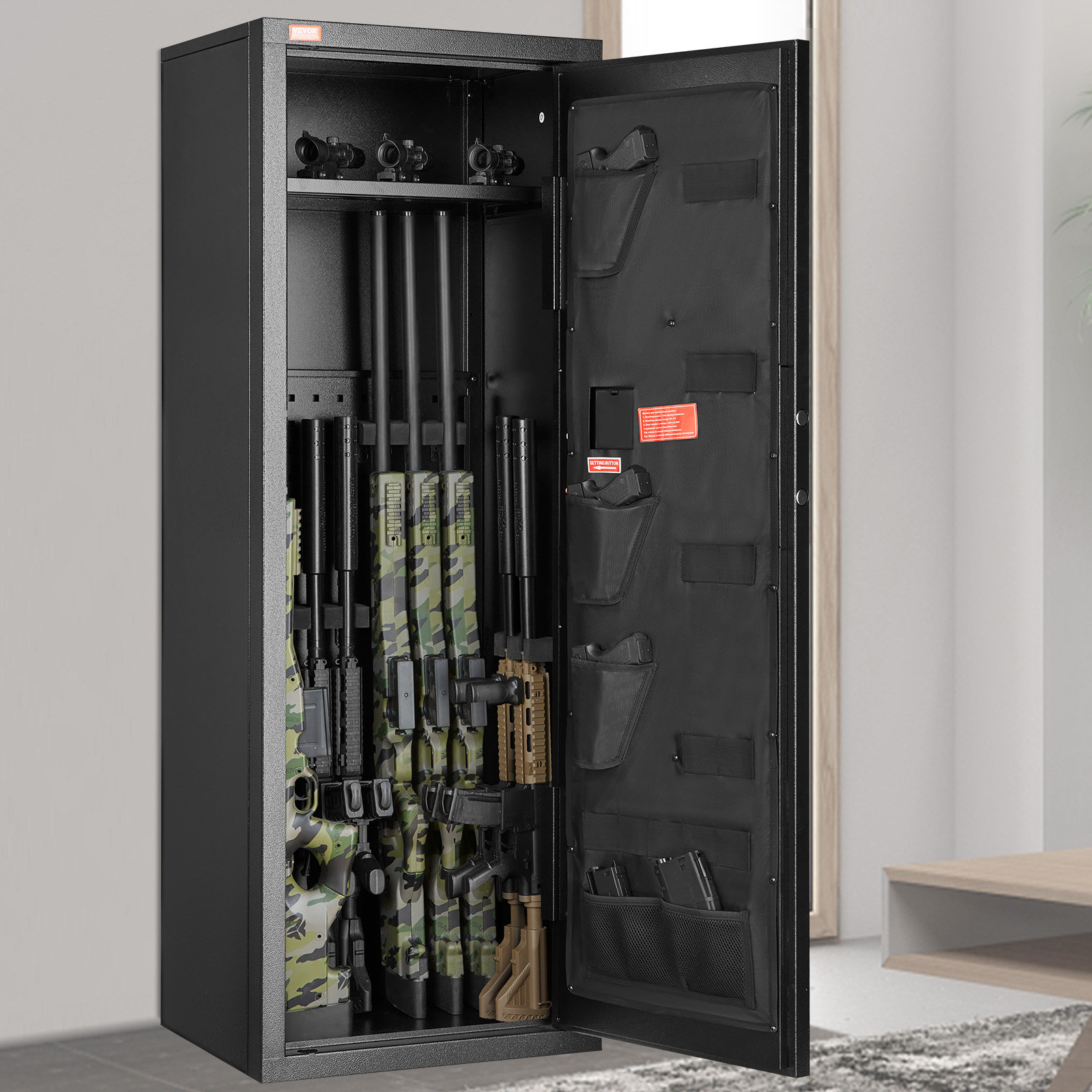 VEVOR 8-10 Rifles Gun Safe, Rifle Safe with Lock - Wayfair Canada