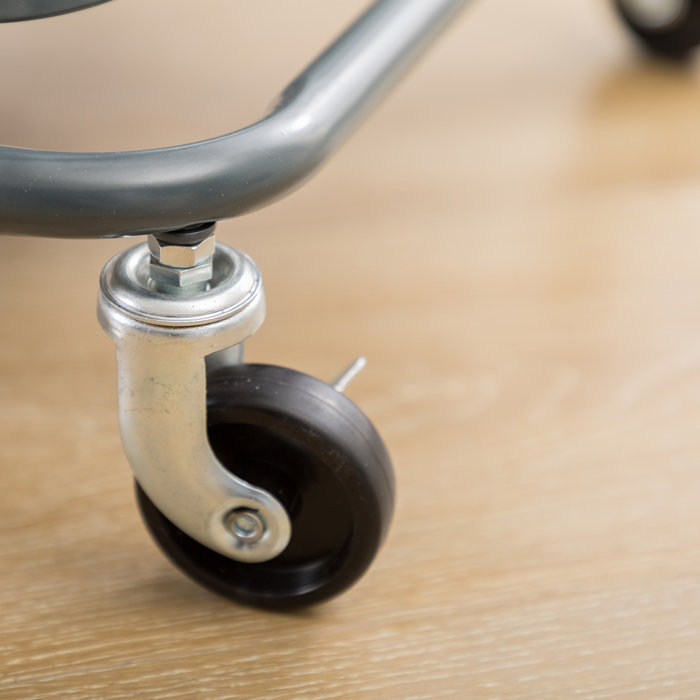 walsport 3 Tier Rolling Cart for home, Metal Mesh Storage Organizer ...