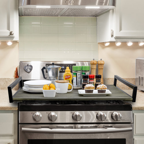 MyGift Decorative Solid Wood Burner Stove Cover | Wayfair