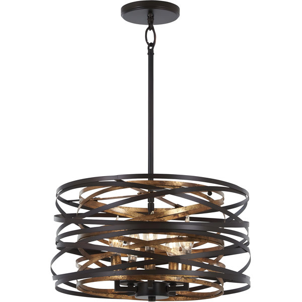 17 Stories Minka Lavery Vortic Flow Convertible Ceiling Light, 5-Light ...