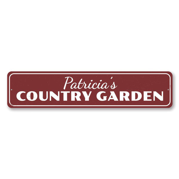 Lizton Sign Shop, Inc Country Garden Sign - 6" X 24" - Wayfair Canada