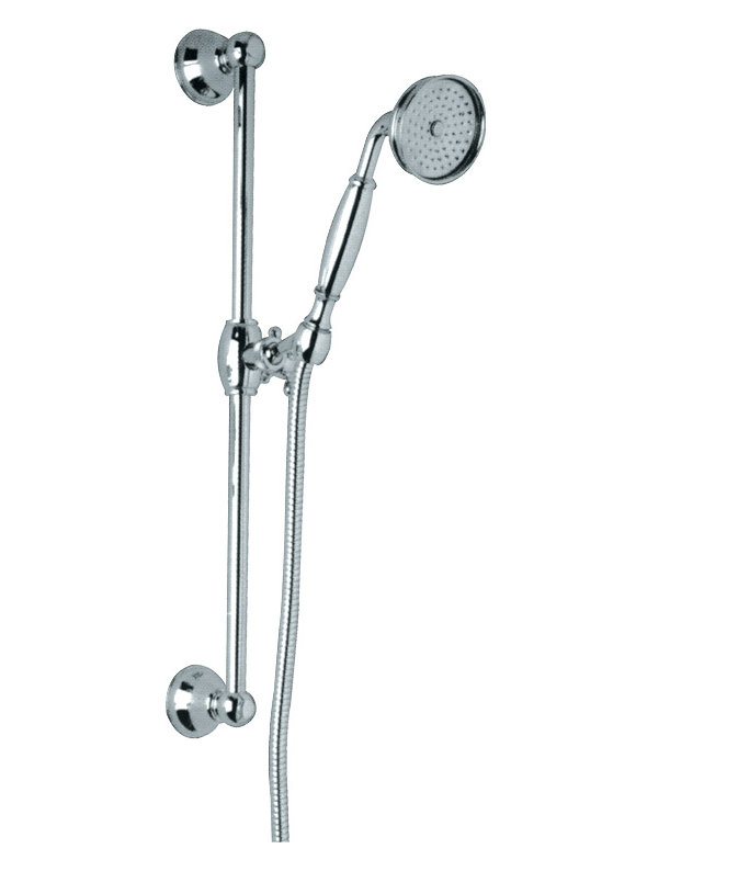 Rohl 1300 Single Function Hand Shower with White Resin Handle, 22 ...