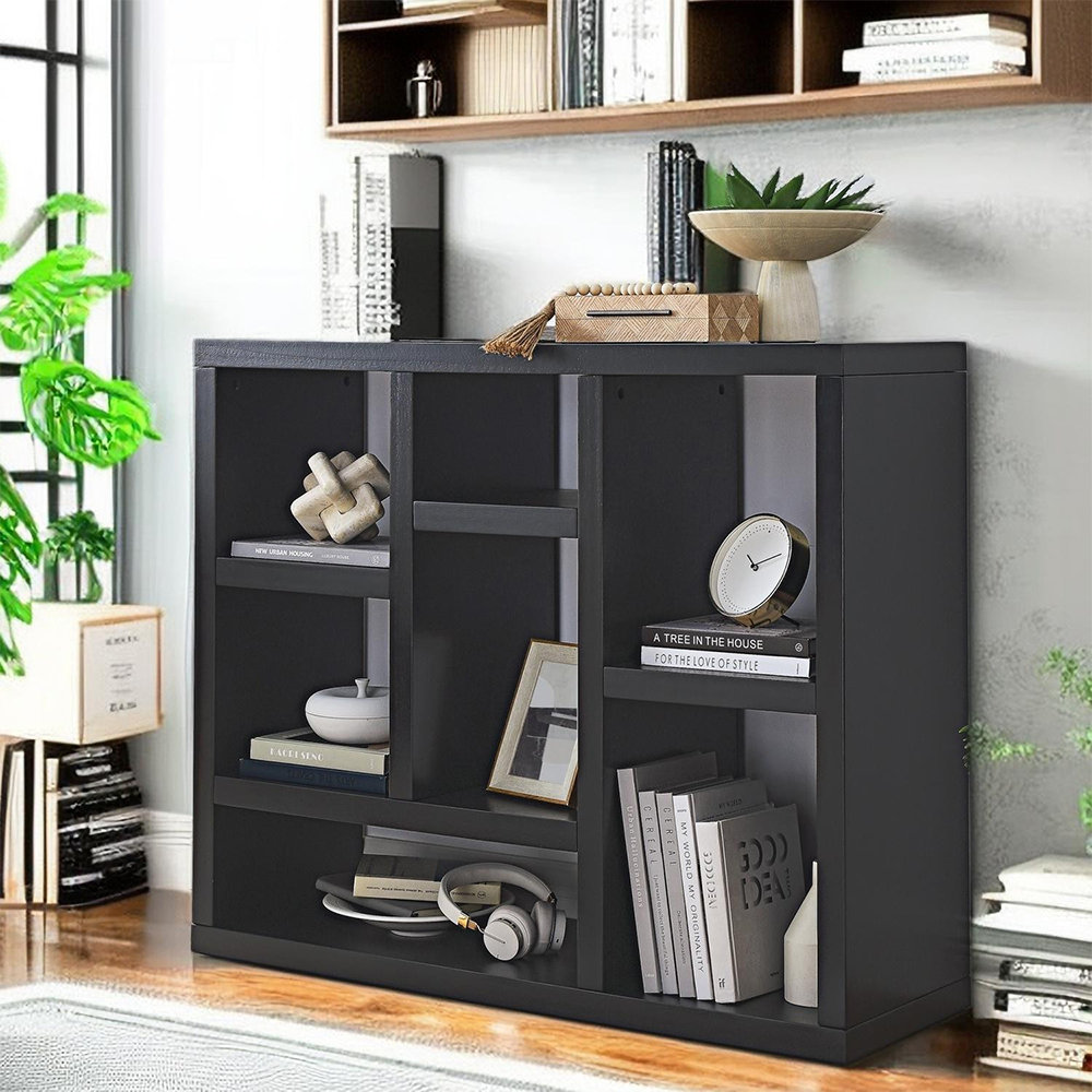 Latitude Run® 43"W Freestanding Cube Storage Bookcase, Display Storage ...