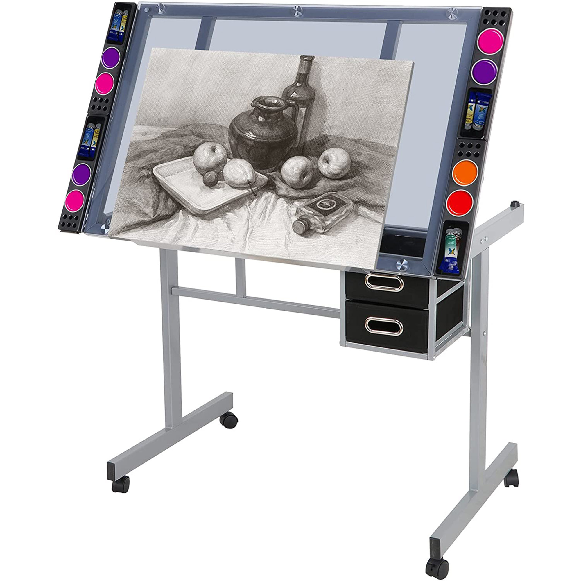 Latitude Run® Dalhaus Metal Base Drafting Table | Wayfair
