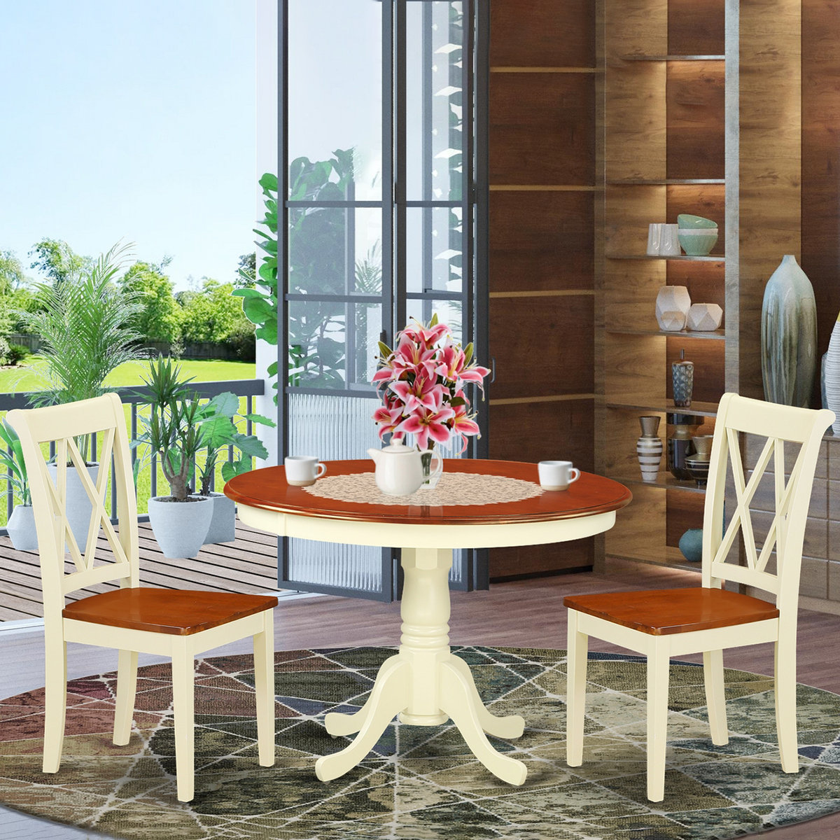 Charlton Home® Abdifatah 2 - Person Dining Set | Wayfair