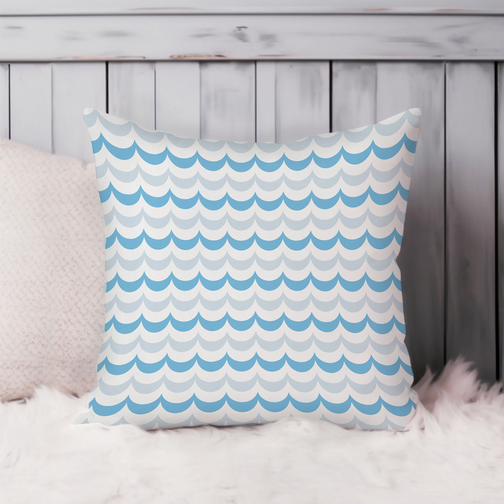 Ethan Taylor Abstract Nautical Chevron Pattern II Nautical Throw Pillow Cover | Wayfair