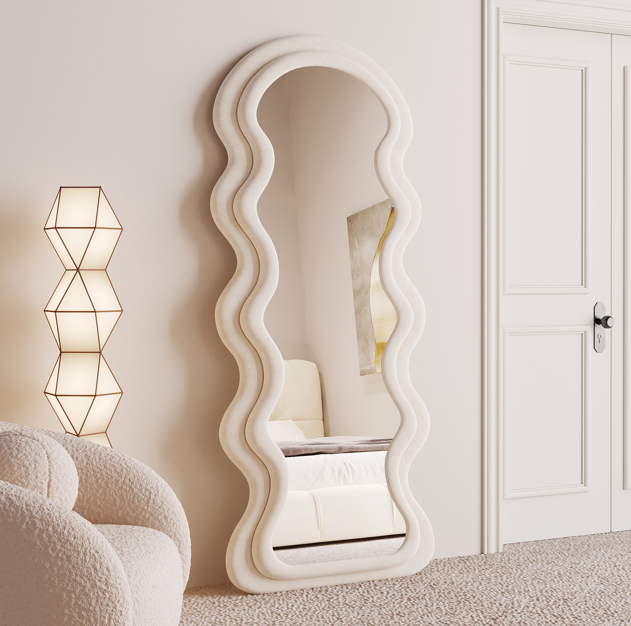 Ivy Bronx Takengon Wavy Mirror & Reviews - Wayfair Canada