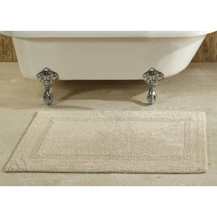 100% Cotton Reversible Bath Rugs & Mats You'll Love | Wayfair