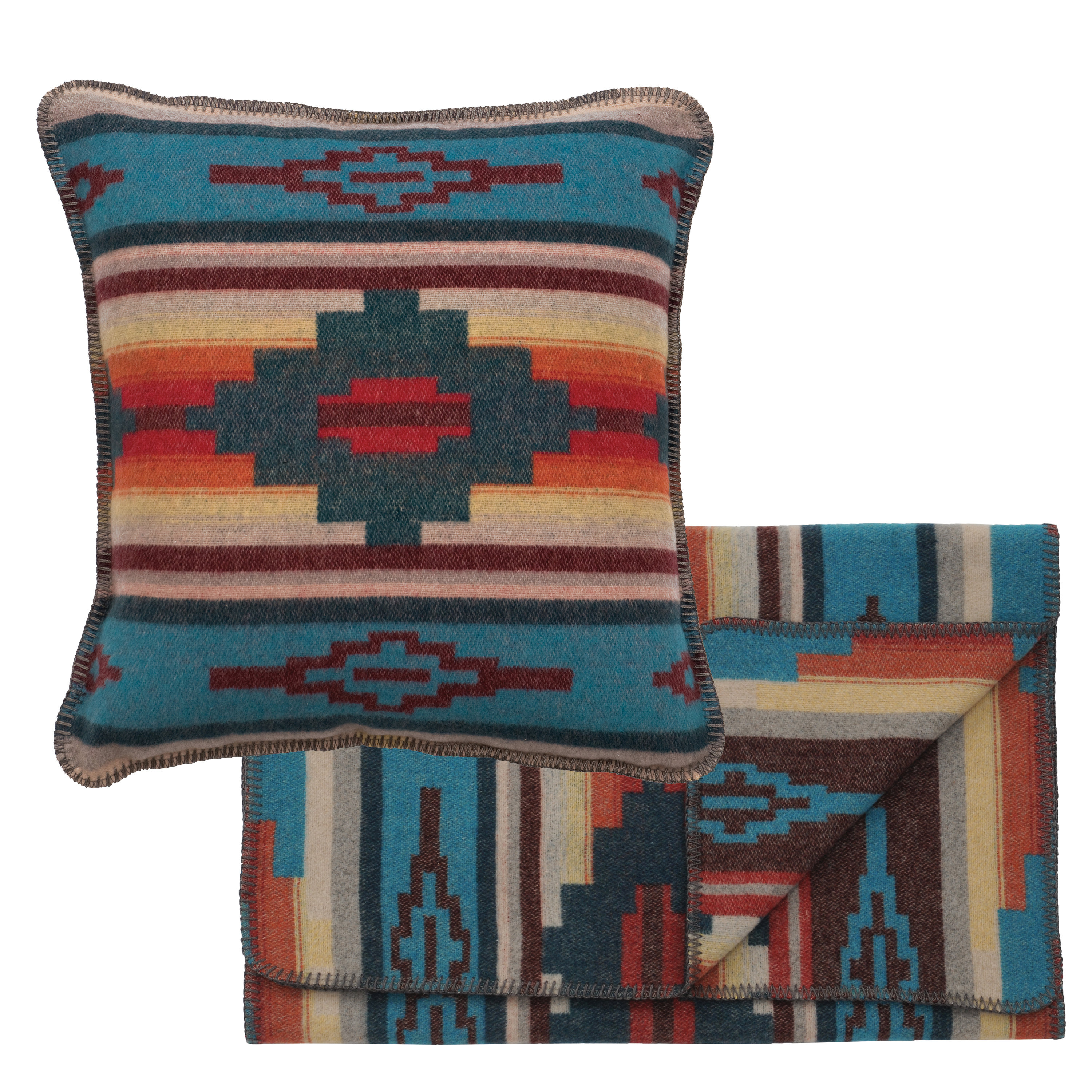 Wooded River Crystal Creek Bed Scarf & Pillow Set | Wayfair