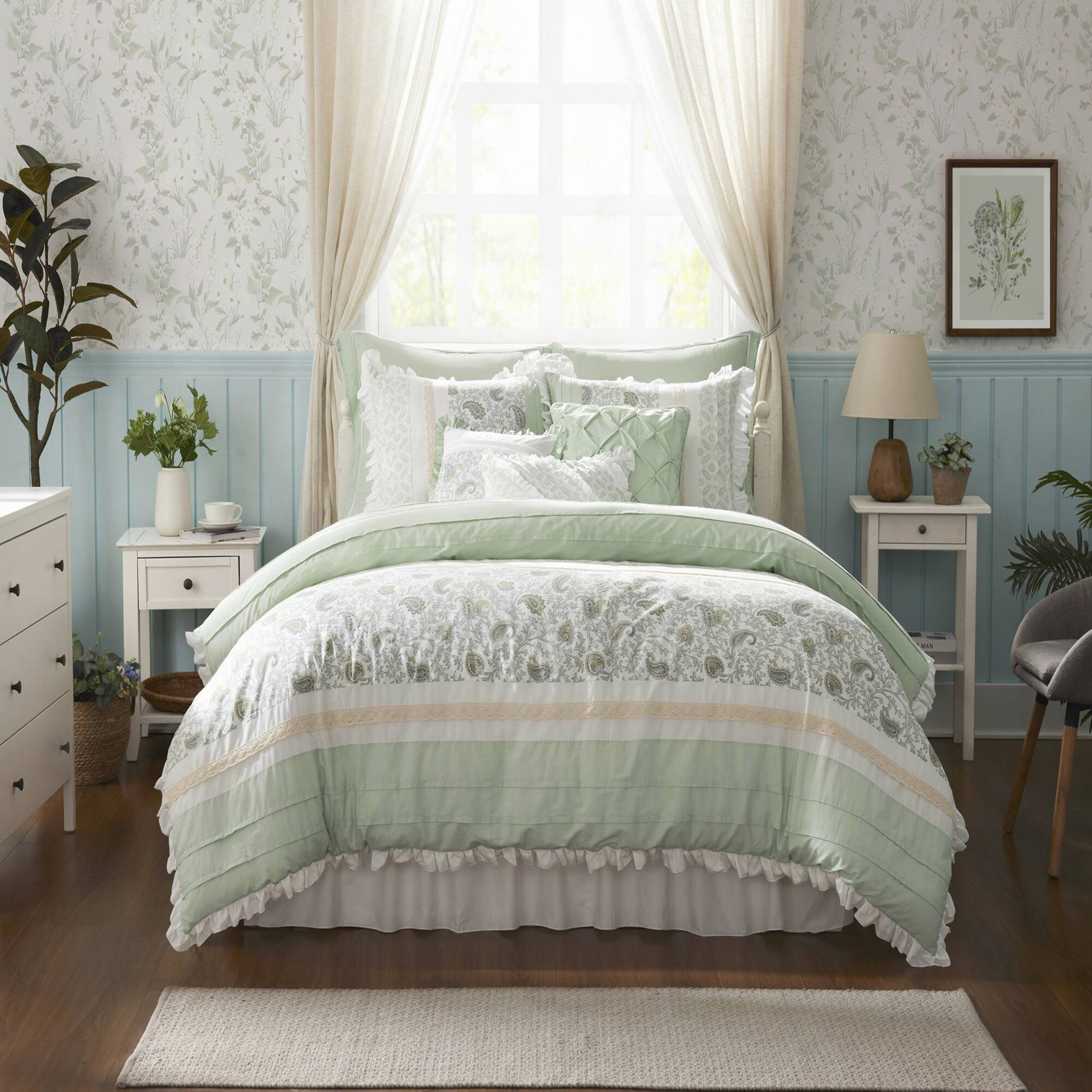 Jeltyprey 9 Piece Cotton Percale Comforter Set - Wayfair Canada