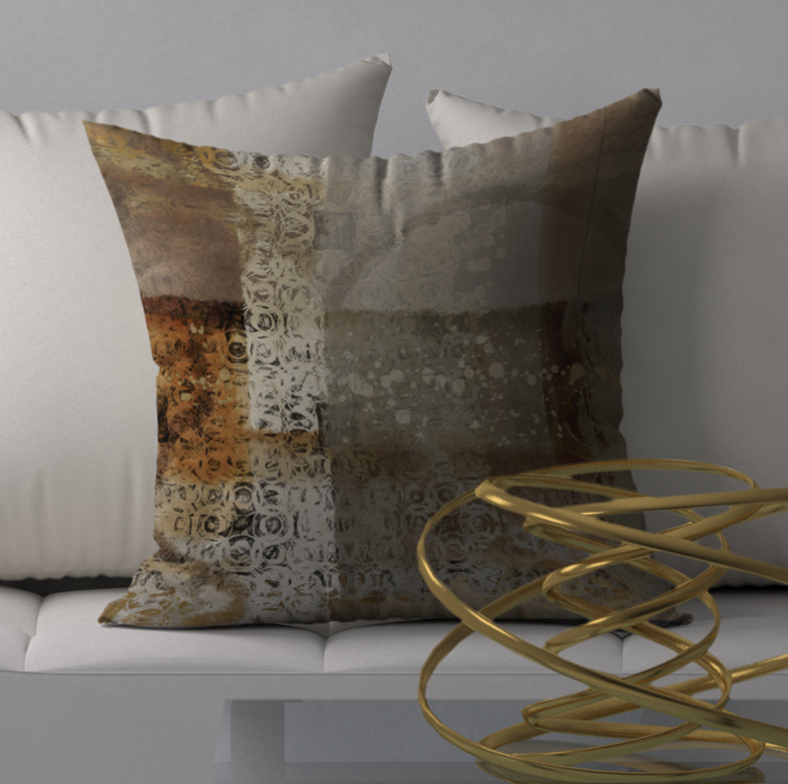 LeRoi Products Swell Eye-catching Square Pillow Cover & Insert | Wayfair