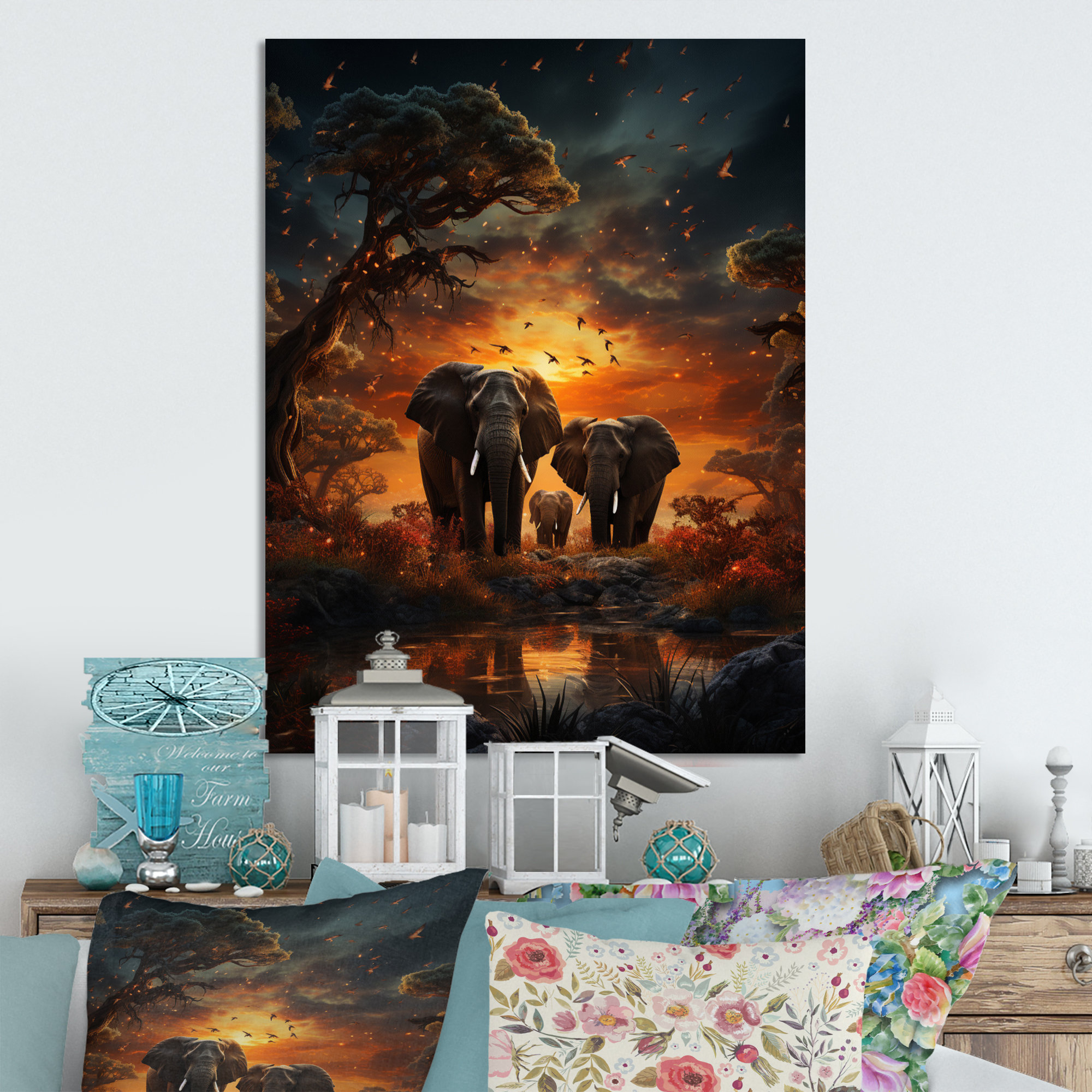 Alcott Hill African Celestial Safari III - African Metal Wall Art ...