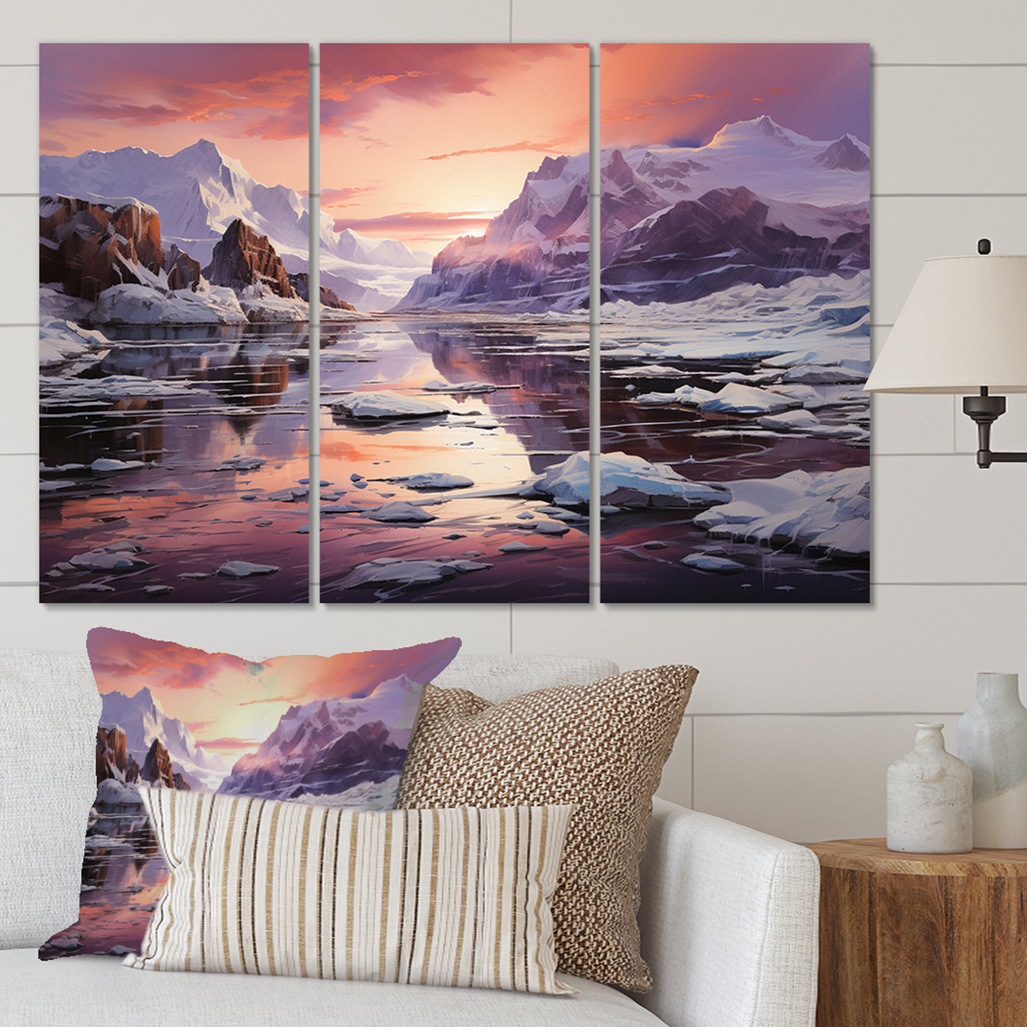 Design Art Antartica Antarctic Dream I - Winter Landscape Metal Wall ...