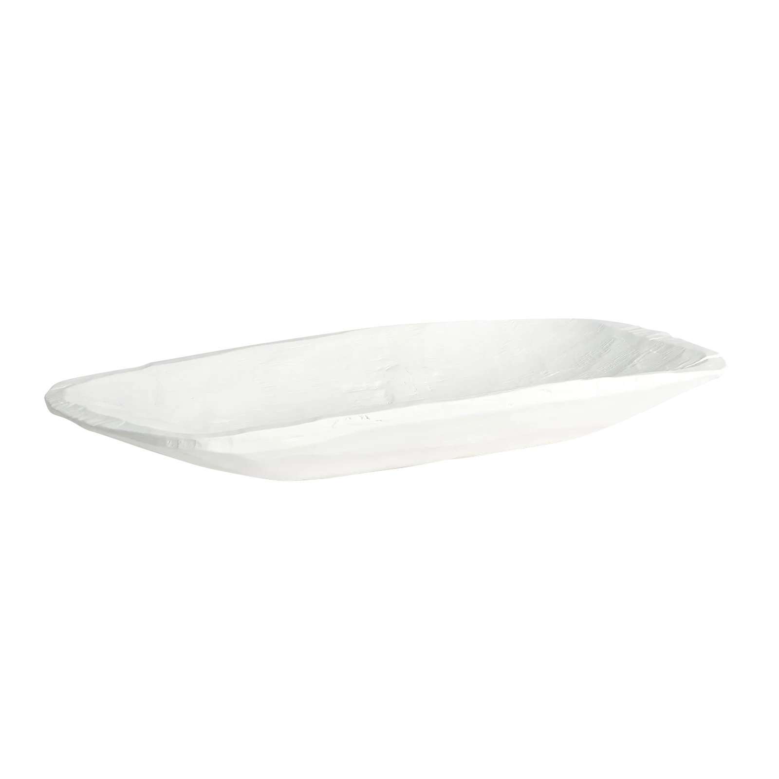 Studio A Home Faux Timber Rectangular Bowl-Matte White | Wayfair