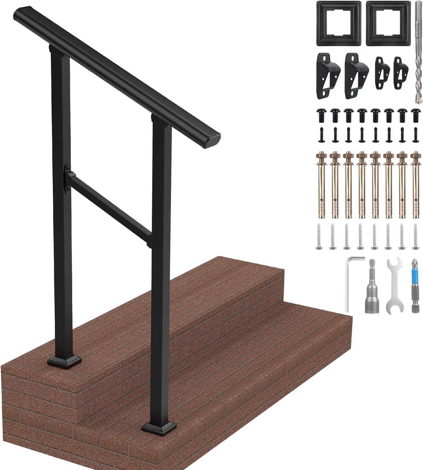 Hoomic Outdoor Stair Handrails | Wayfair