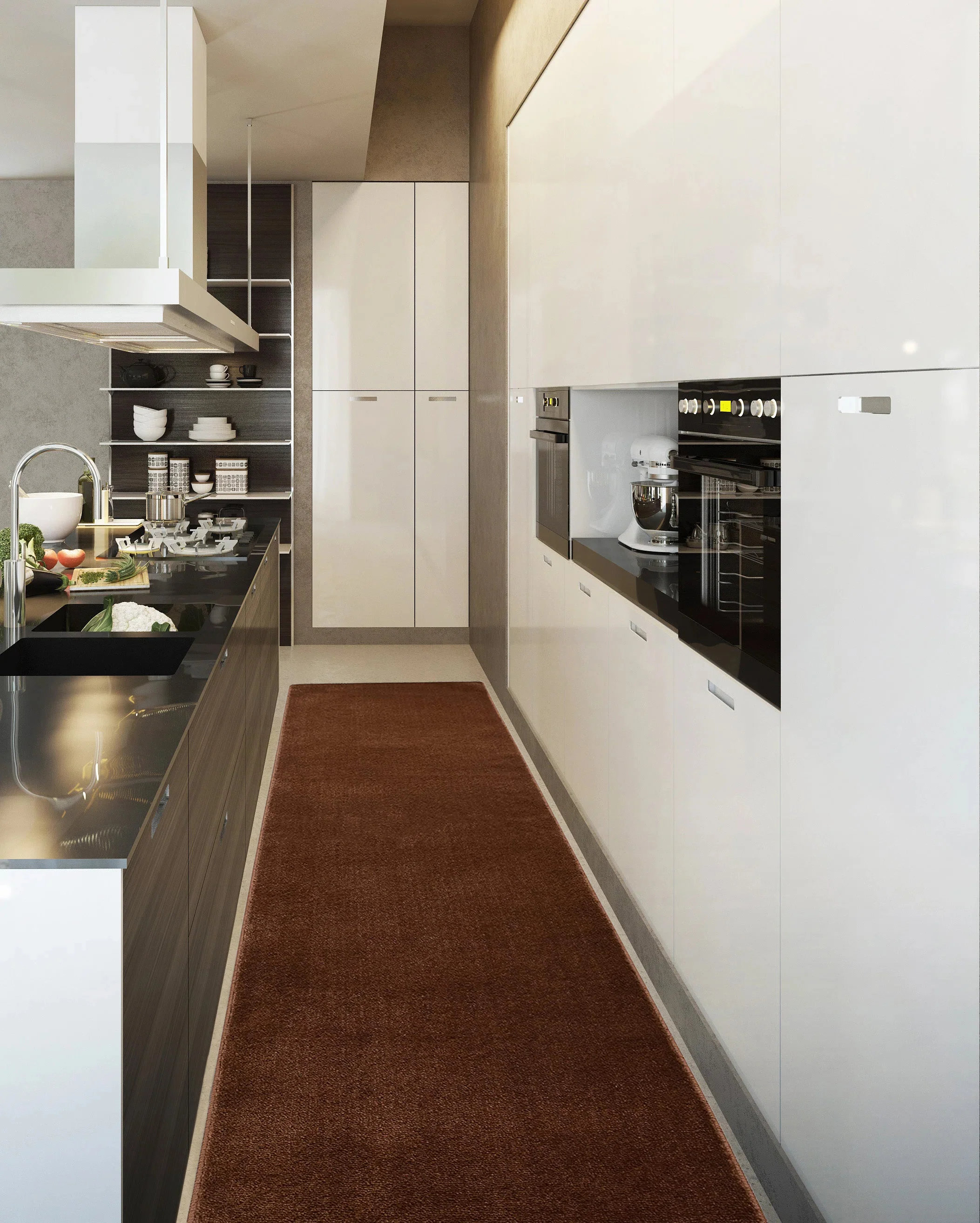 Ebern Designs Custom Size Runner Rug 36 Inches Wide Solid Color Options ...