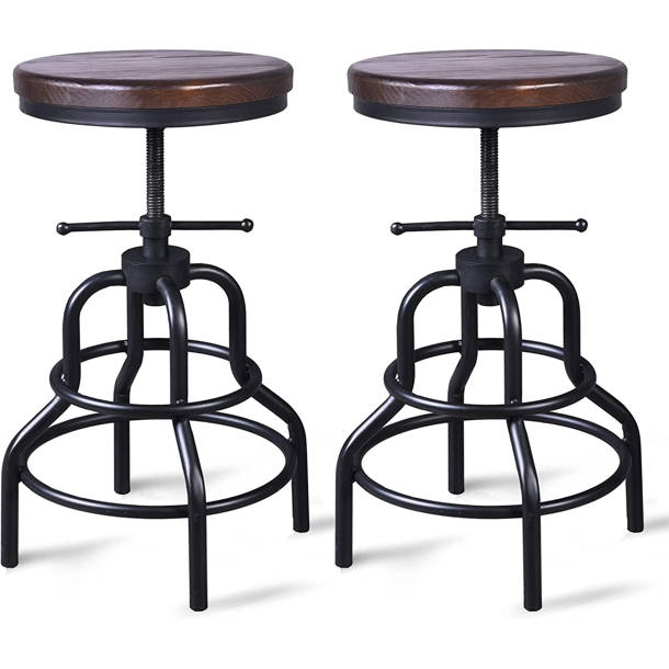 17 Stories Swivel Solid Wood Stool & Reviews | Wayfair
