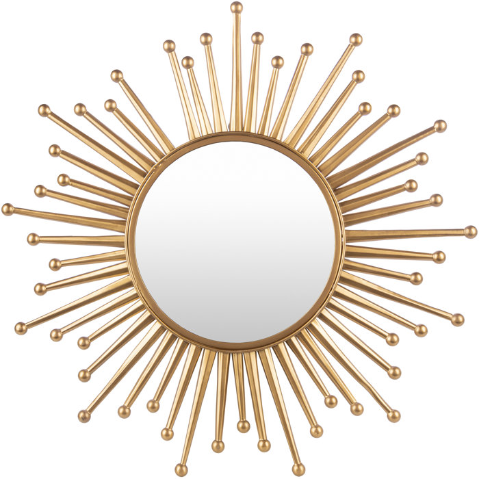 Willa Arlo Interiors Lenum Metal Sunburst Wall Mirror & Reviews | Wayfair