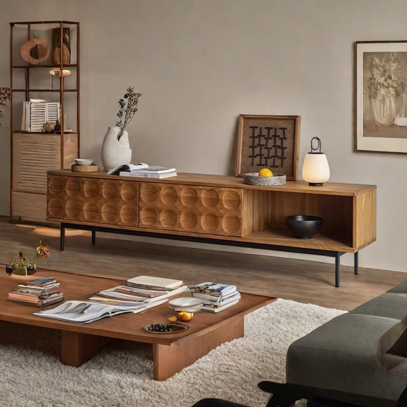 Creature B Comforts Wabi Sabi solid wood log TV cabinet | Wayfair