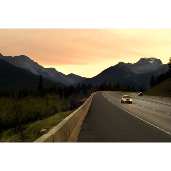 Union Rustic Driving In Rockies by Tashka - Wrapped Canvas Photograph ...