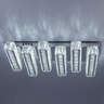 Mercer41 Modern Crystal Chandeliers 6 Lights Led Flush Mount Ceiling ...