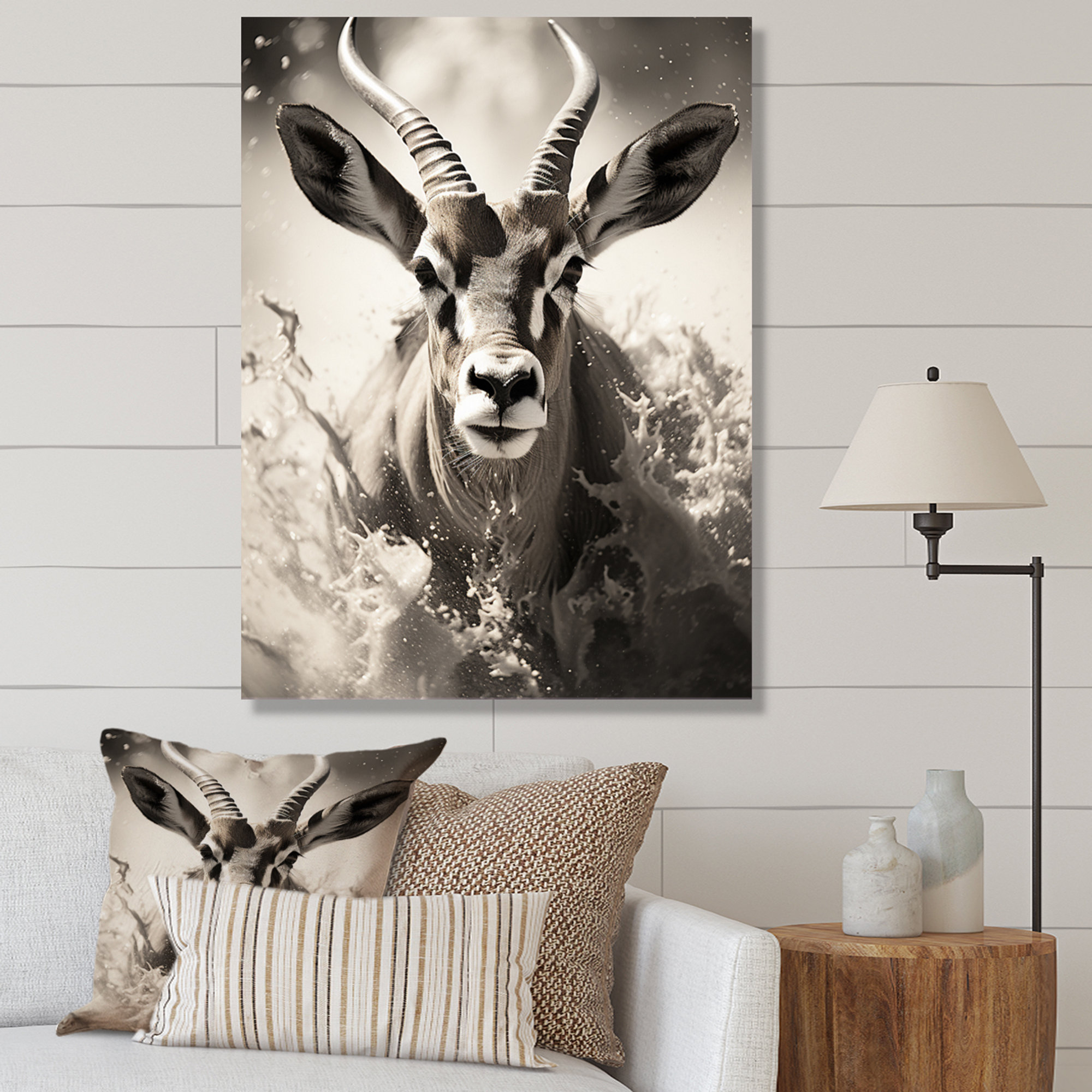 Union Rustic Keao Africa Antelopes Graceful Leap - Print | Wayfair