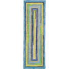 CompanyC Concentric Geometric Handmade Tufted Wool Blue/Green/Yellow ...