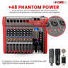 5 Core Audio Mixer DJ Equipment Digital Sound Board Karaoke XLR Mixers ...