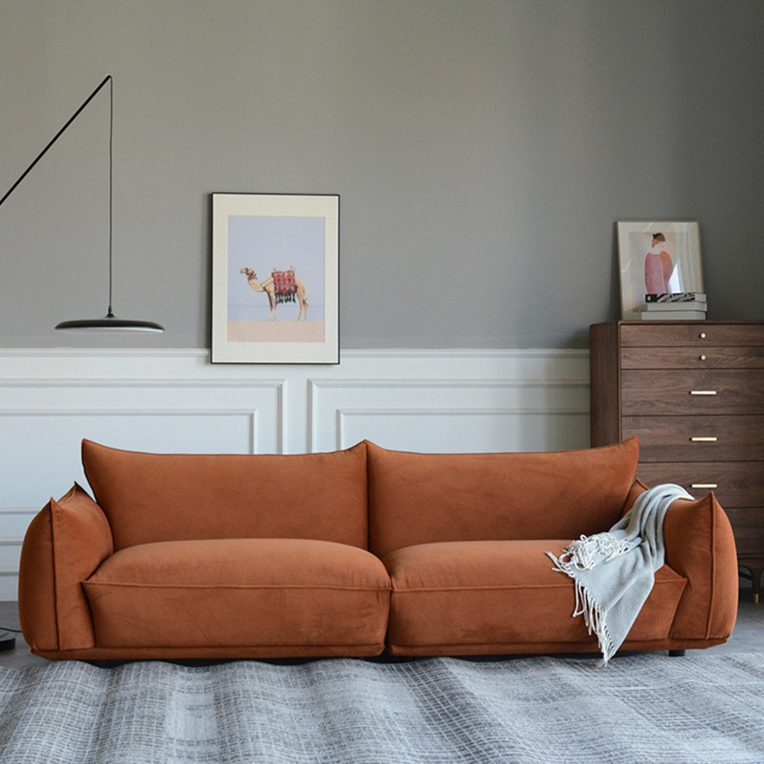 Upstyled Clothing Orange 100% Polyester Modular Sofa cushion couch ...