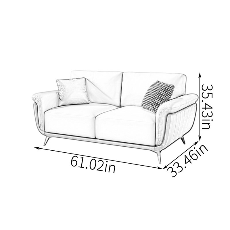 Danbenla design Modern simple solid wood sofa | Wayfair