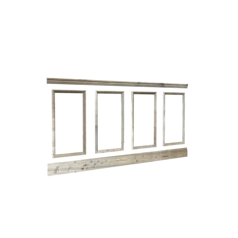 Ornamental Mouldings 32" x 3D Wall Panel Varying Length in Brown | Wayfair