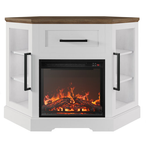 Wade Logan® Lakeisha TV Stand for to 43" with Electric Fireplace ...