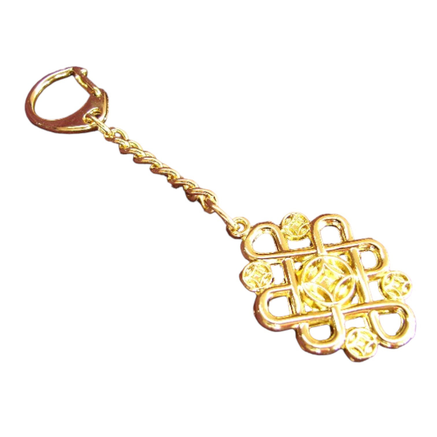 Feng Shui Import Metal Mystic Knot Key Chain Infinity Symbol. - Wayfair Canada