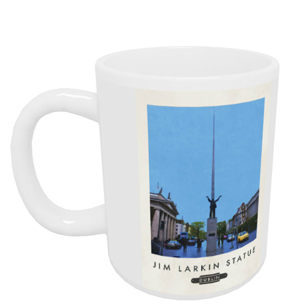 Happy Larry Isabela Jim Larkin Statue, Dublin, Ireland Mug | Wayfair.co.uk