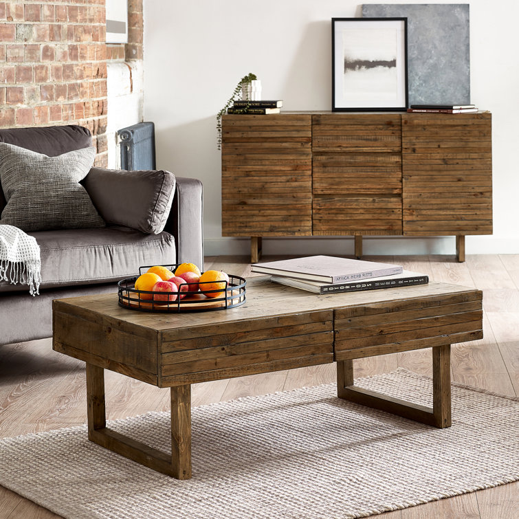 Alpen Home Avey Solid Wood Sled Coffee Table with Storage | Wayfair.co.uk