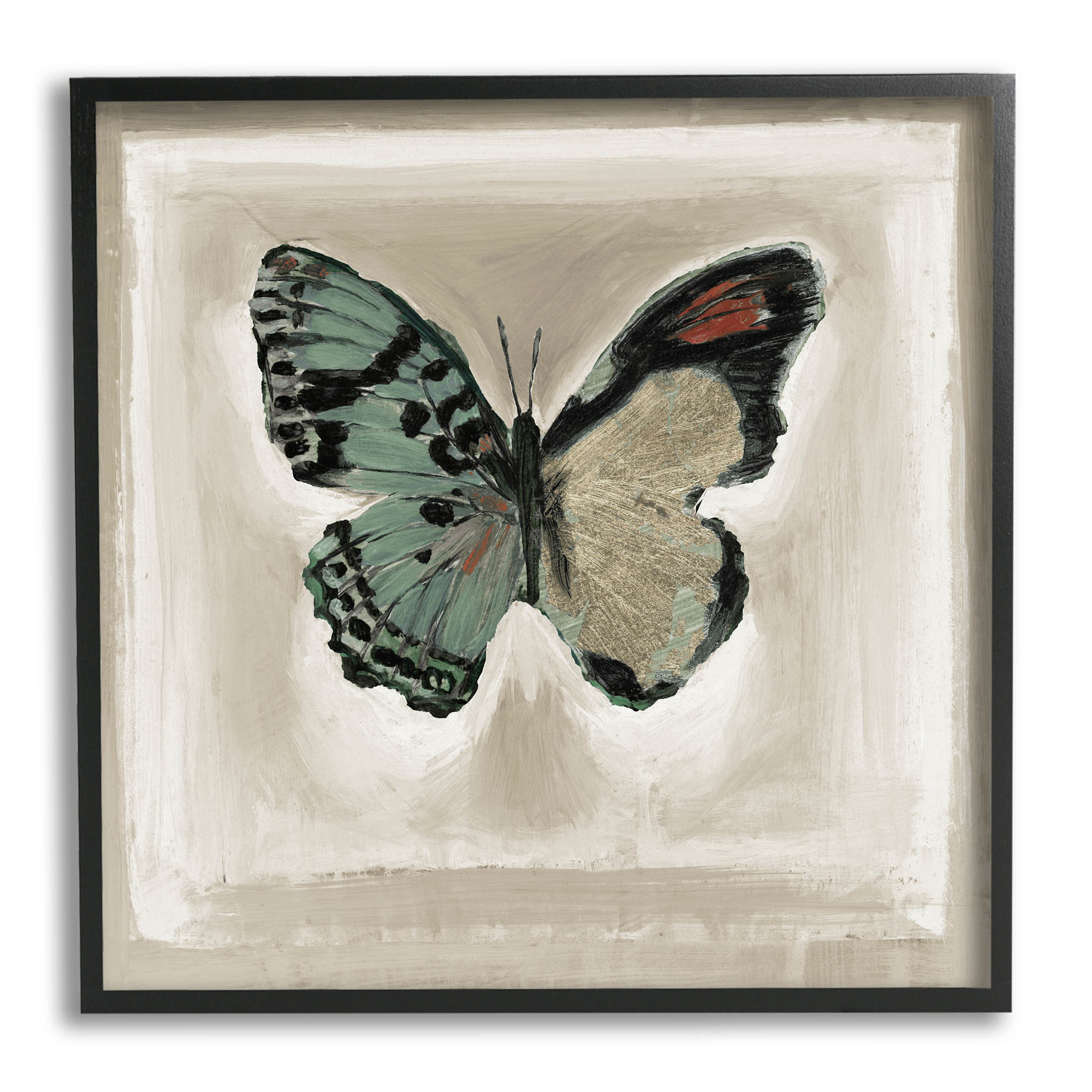 Stupell Industries Asymmetrical Butterfly Wings Giclee Texturized Wall ...