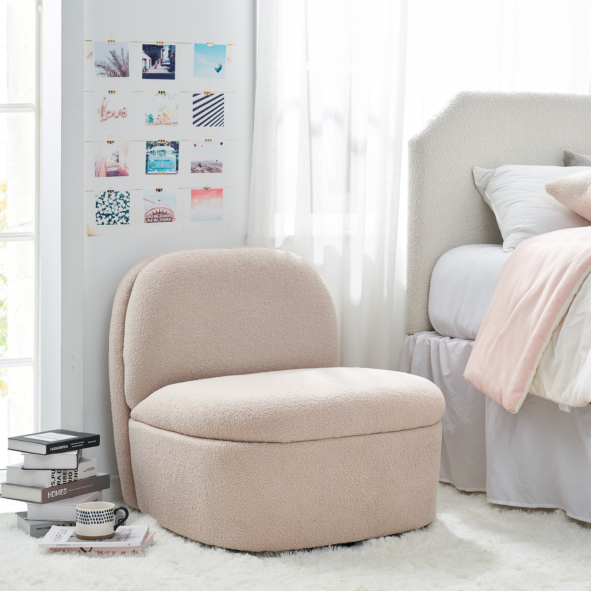 DormCo Rainha Comfort Dorm Swivel Chair | Wayfair