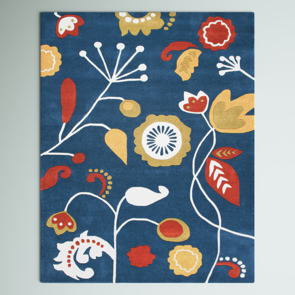 Red Barrel Studio® Soho Hand Tufted Wool And Viscose Floral Rug ...