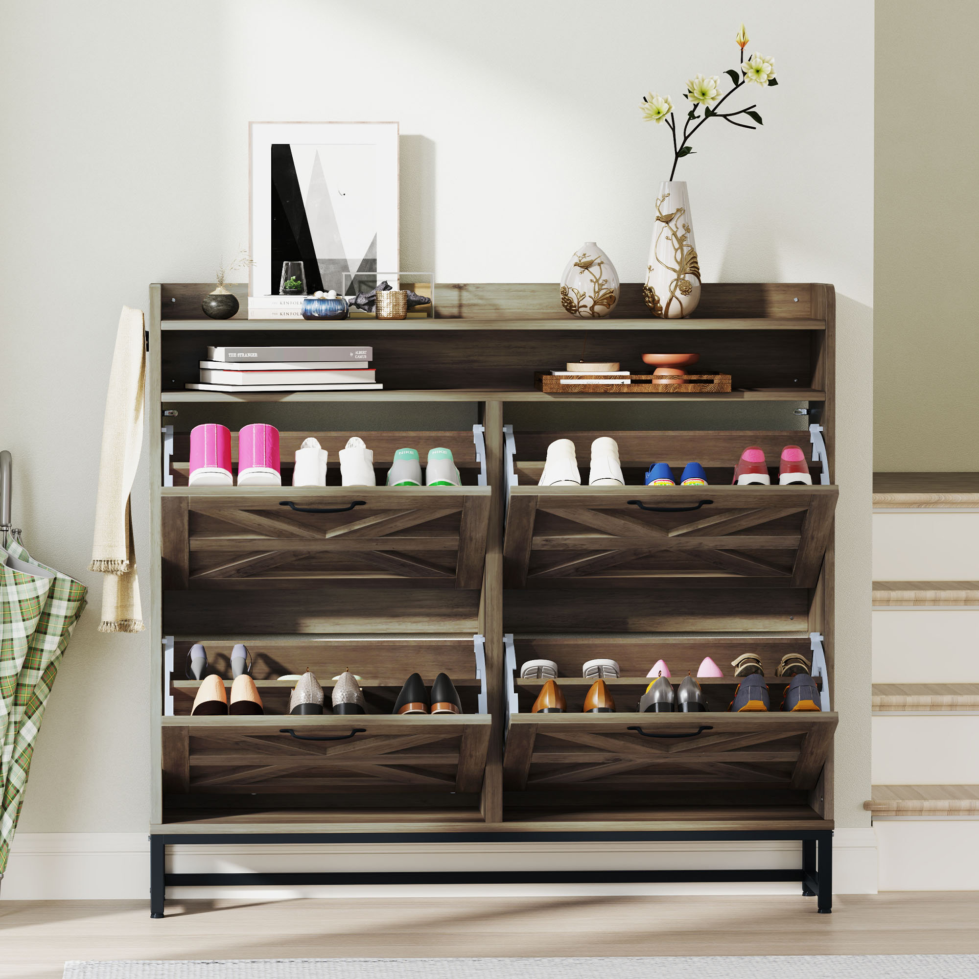 Lark Manor 24 Pair Shoe Storage Cabinet - Wayfair Canada
