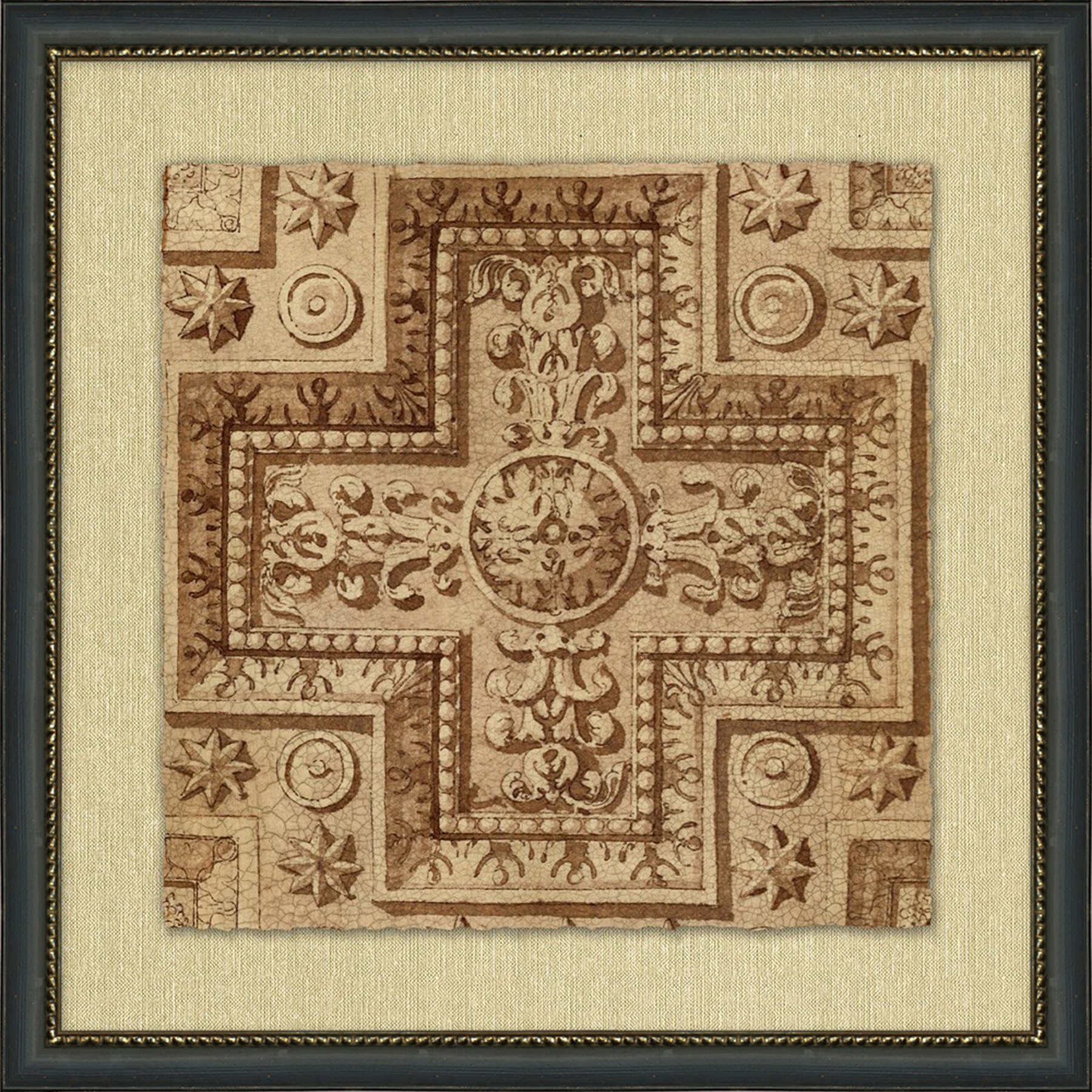 Wendover Art Group Pediment 6 - Picture Frame Painting on Paper | Wayfair