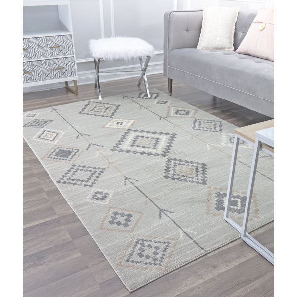 Rugs America Bodrum Tribal Native Fog Area Rug & Reviews | Wayfair