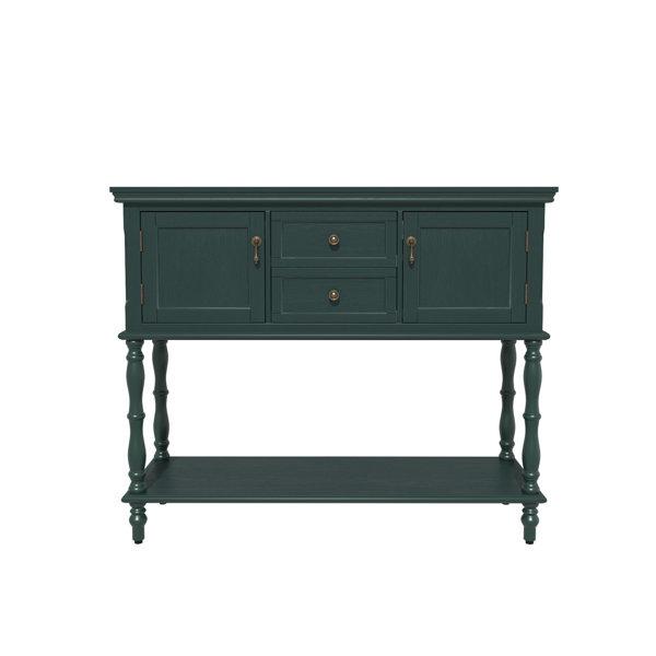 Alcott Hill® Farmhouse Wood Console Table with Drawers and Cabinet for ...