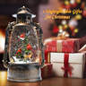 The Holiday Aisle® 13.4-inch Christmas Snow Globe Lantern with Swirling ...