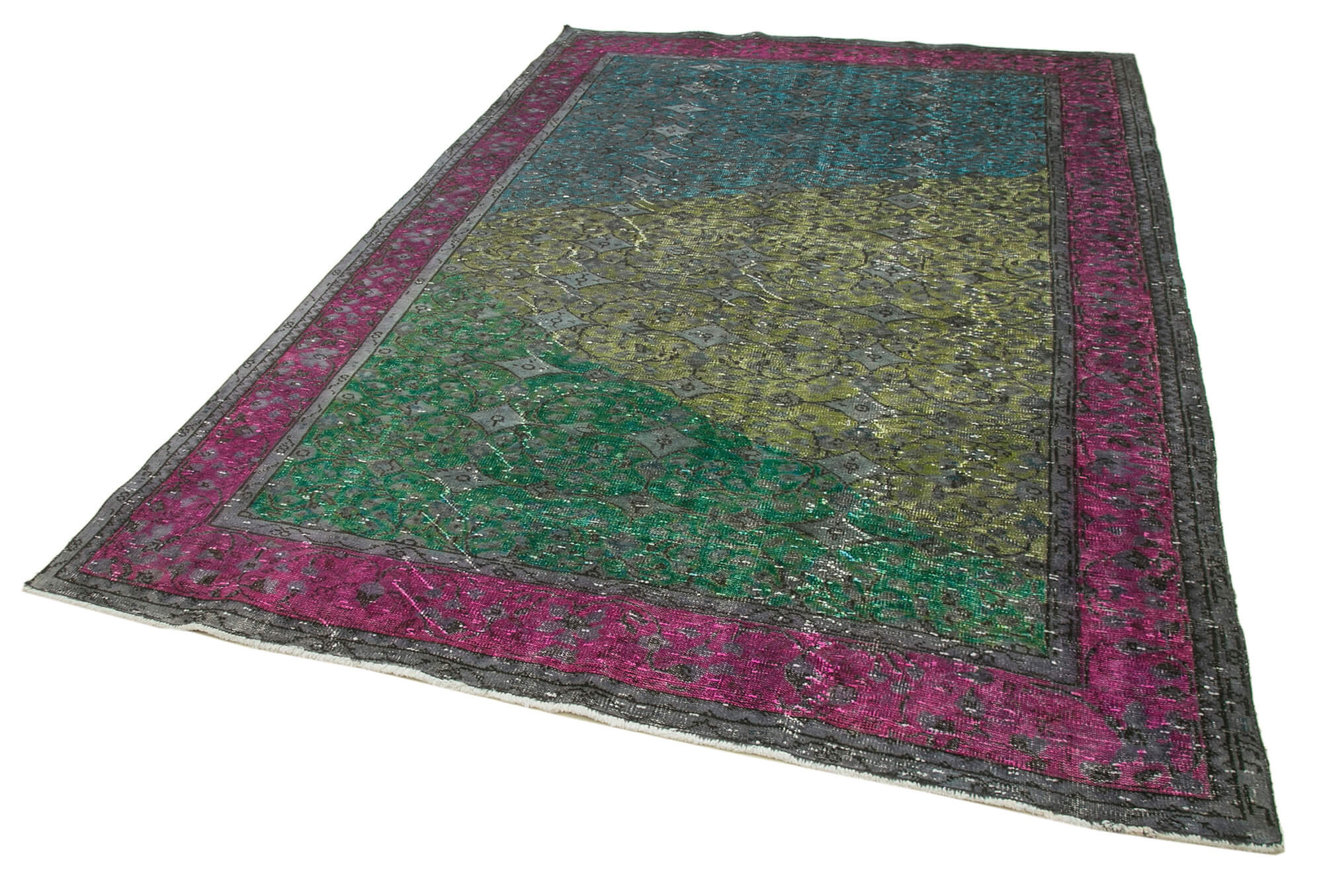 Aegean House Oyma Vintage One-of-a-Kind 6'9'' X 9'11'' Area Rug Fuchsia | Wayfair