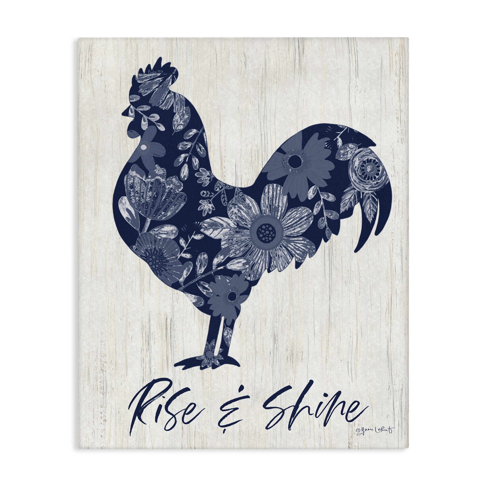 Ophelia & Co. Floral Rise &Shine Rooster Canvas, design by Annie ...